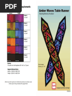 Friendship Braid Table Runner Pattern | PDF | Patchwork | Seam (Sewing)