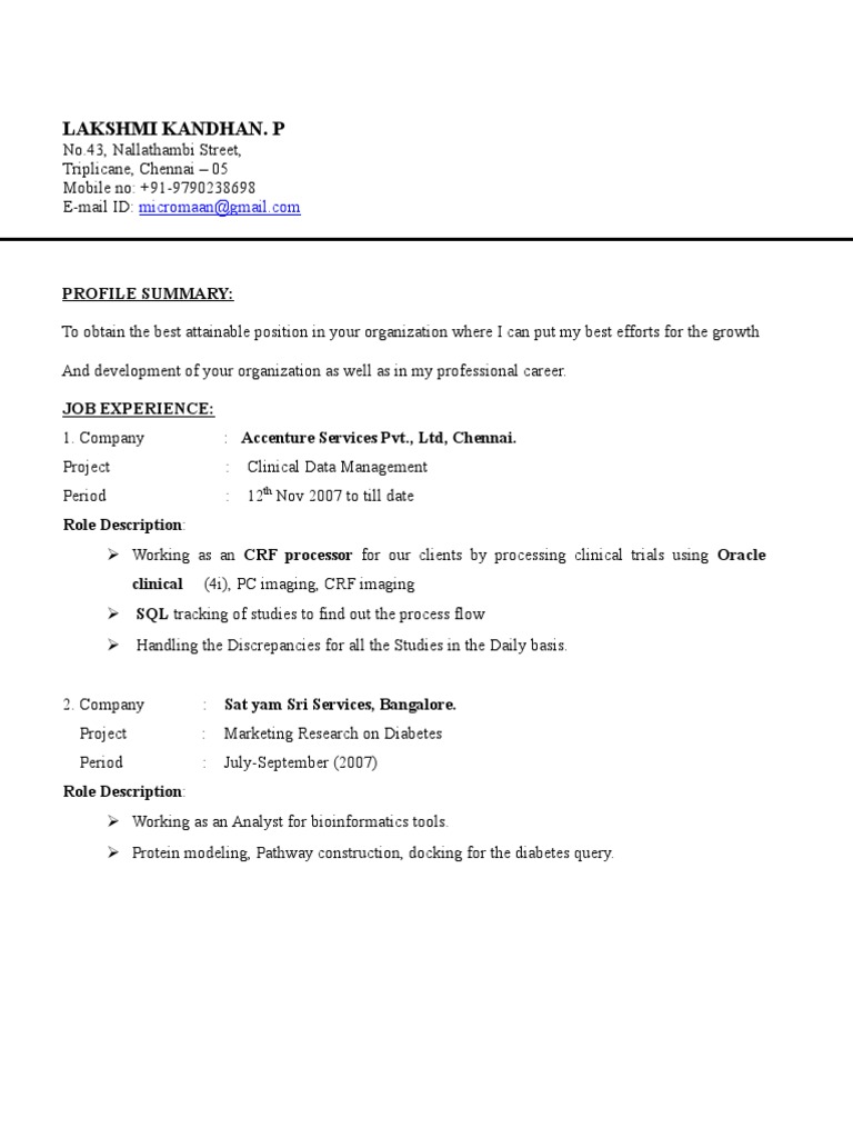 Lakshmi Resume | PDF | Information Technology | Computer Data