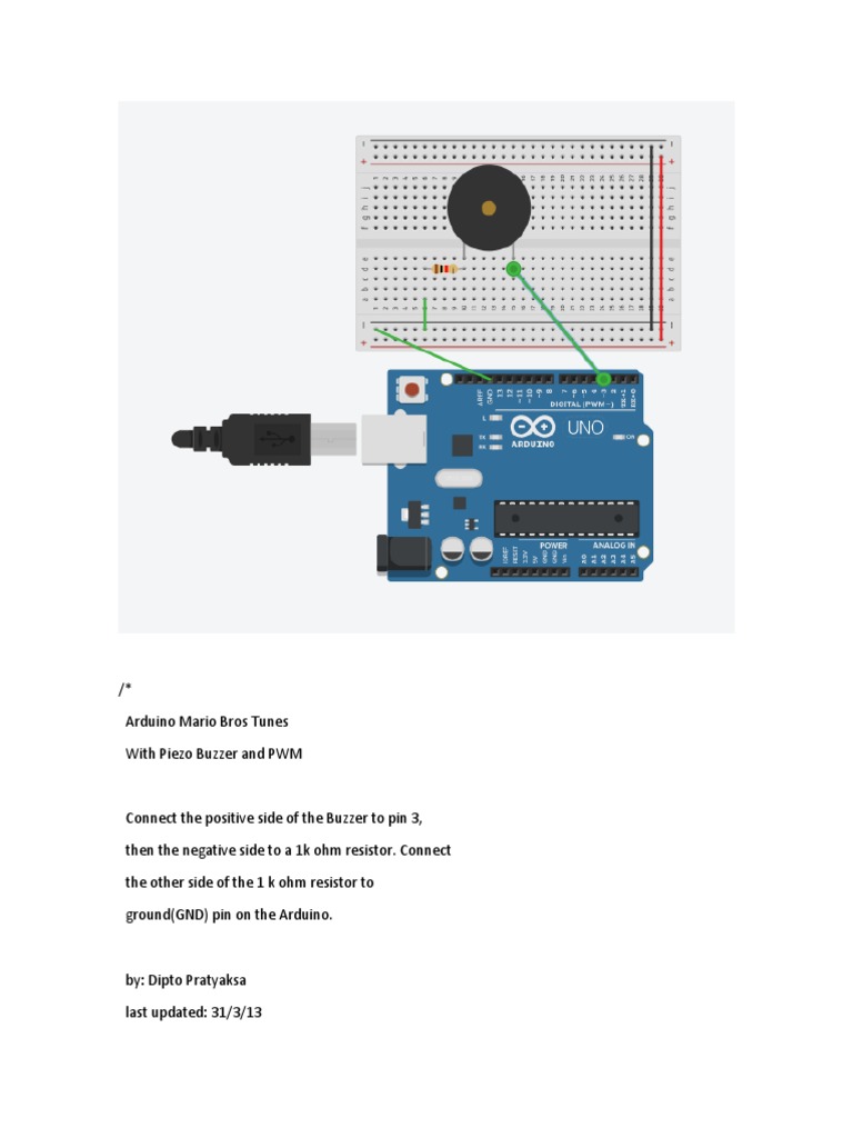 Arduino Mario Bros Tunes | PDF | Computer Engineering | Electromagnetism