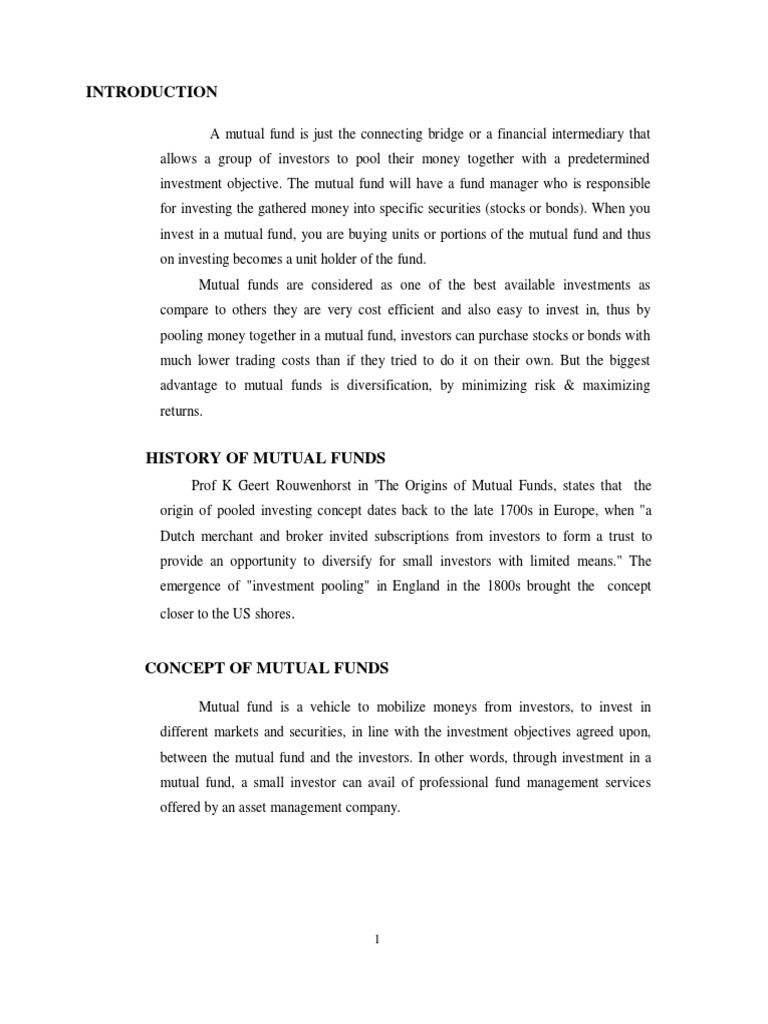 Comprehensive Guide to Mutual Funds | PDF | Mutual Funds | Securities ...