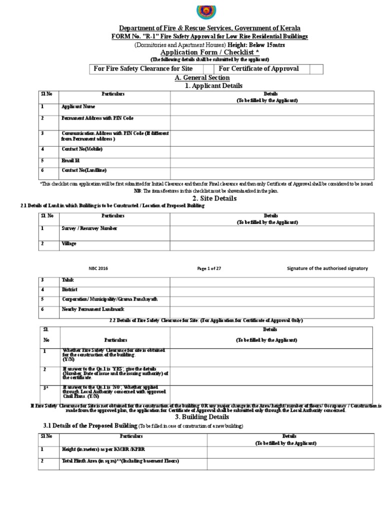 Form R-1 | PDF | Stairs | Fire Sprinkler System