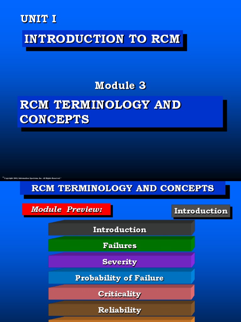 RCM1 3 (Term) | PDF | Reliability Engineering | Systems Theory