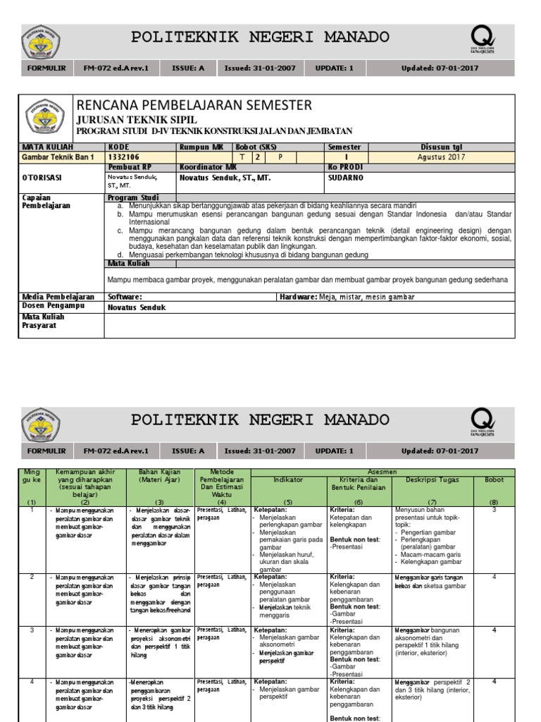 RPS GAMBAR - RPS - SM-1-TKJJ-Gbr-Teknik-I - Novatus | PDF