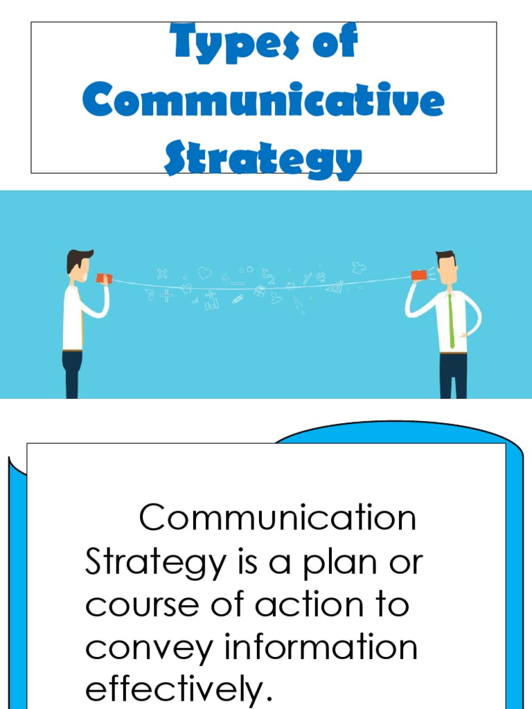 Types of Communicative Strategy | PDF | Conversation | Communication