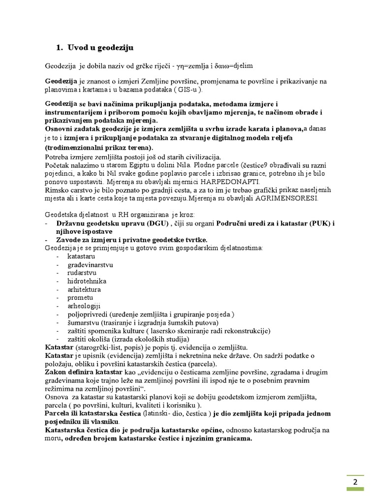 Geodezija | PDF