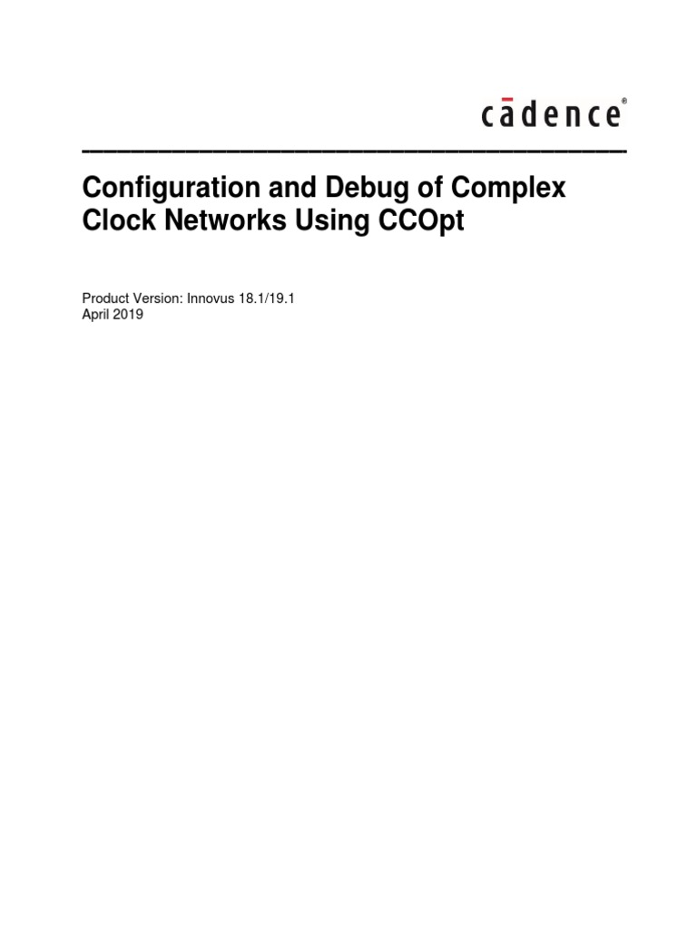 Configure Debug Complex Clock Network CCOpt | PDF | Program Optimization | Routing