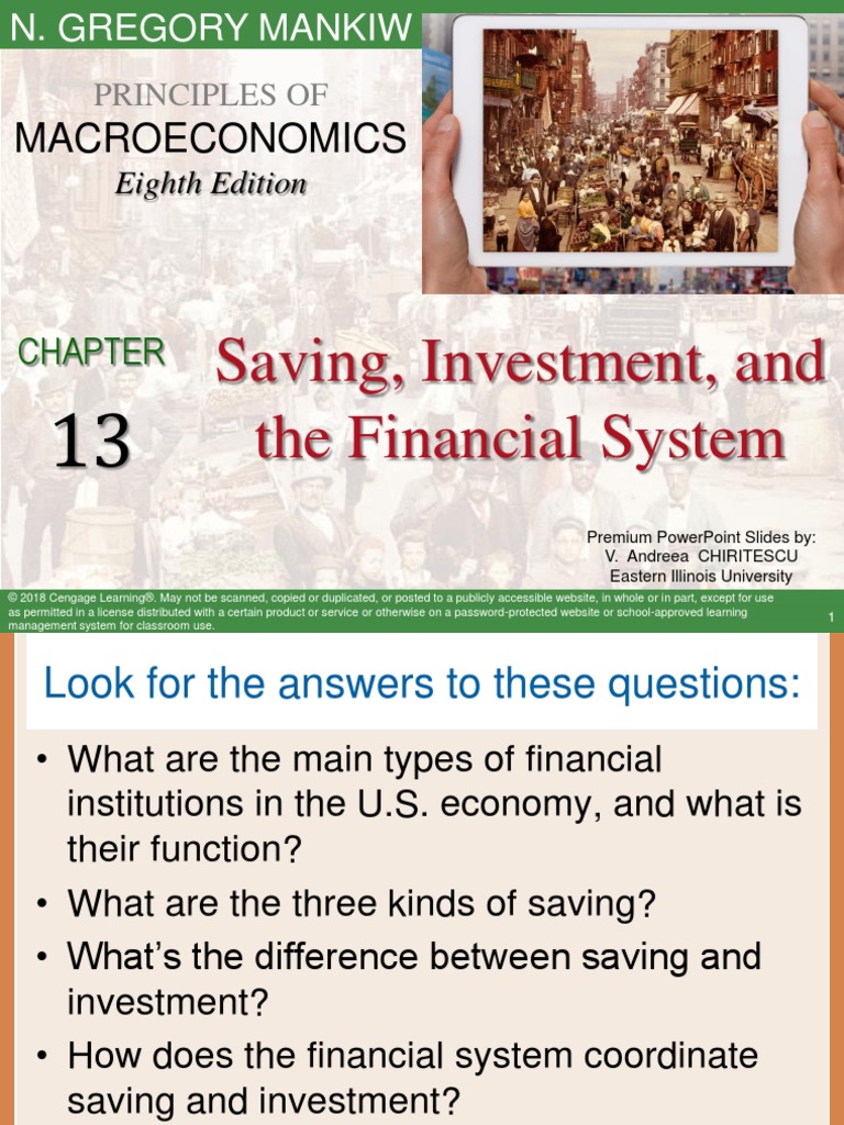 Ma Premium CH 13 Saving, Investment, and The Financial System | PDF ...