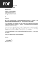 Application Letter As Forester | PDF