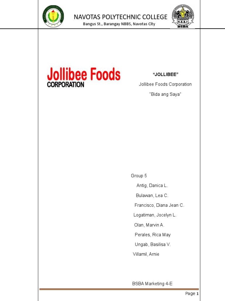 JOLLIBEE | PDF | Franchising | Food And Drink