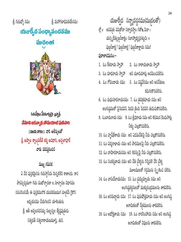 Sandhya Vandana MUDRAS | PDF