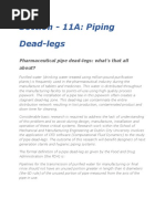 Dead Legs in Pharmaceutical Water Systems | PDF | Pipe (Fluid ...