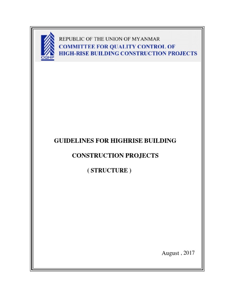 High-Rise Building Construction Guidelines | PDF | Deep Foundation ...