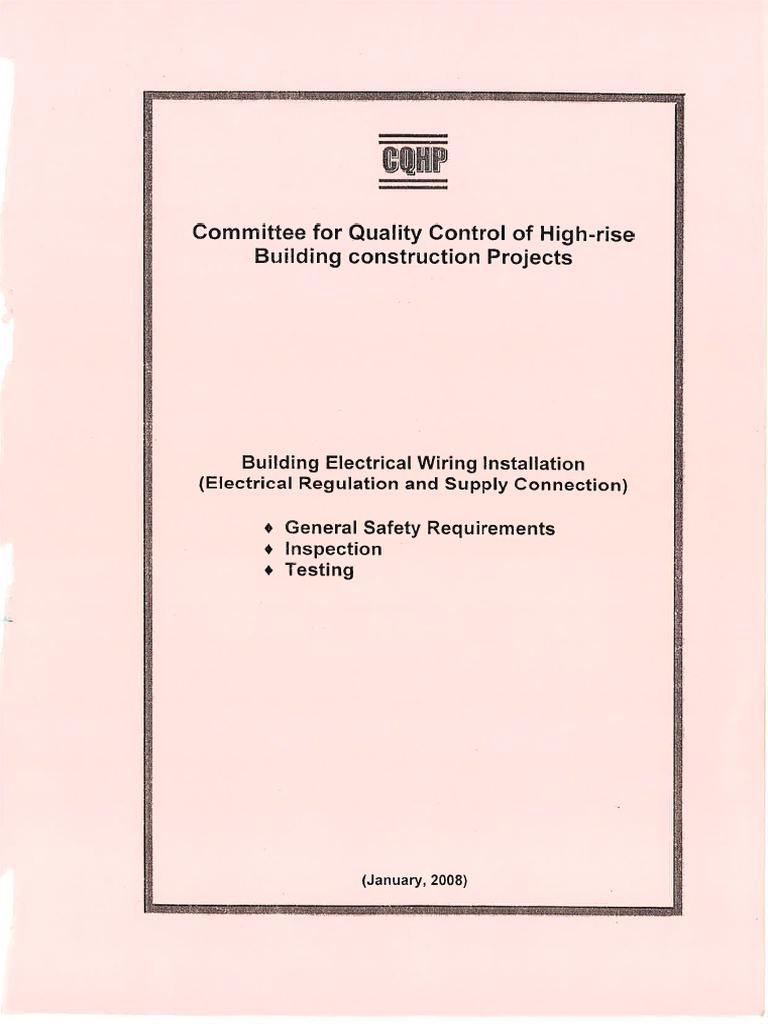 CQHP - Building Electrical Wiring Installation | PDF