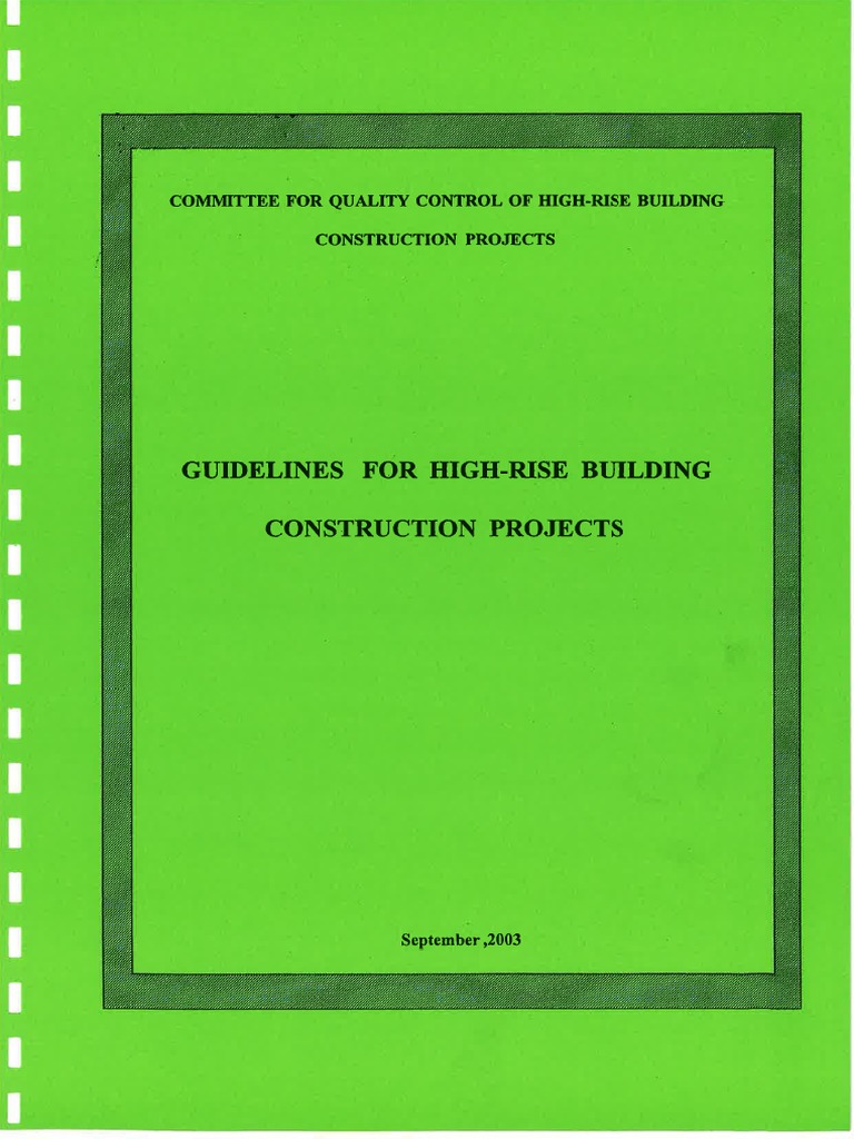 CQHP Guidelines On Construction Projects | PDF