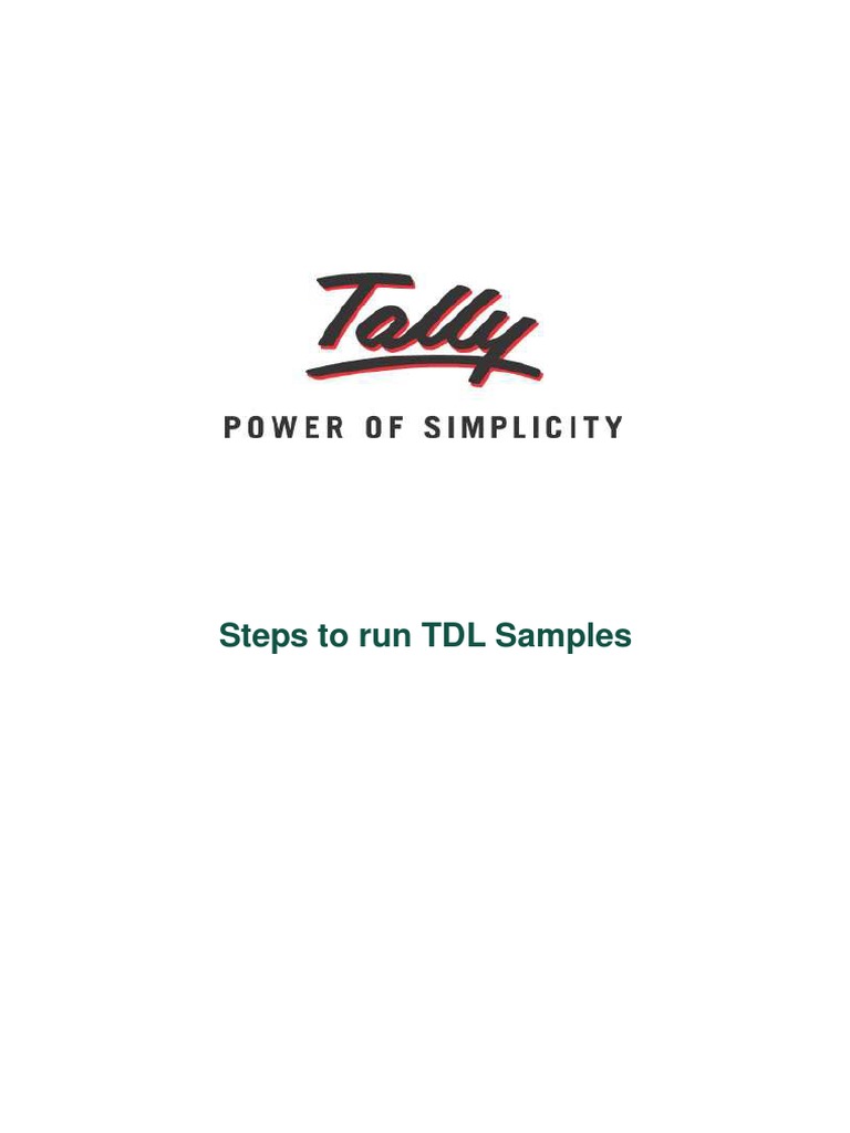 Steps To Run TDL Samples | Download Free PDF | Php | 64 Bit Computing