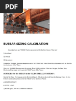 Busbar Sizing Calculation | PDF | Electric Current | Ventilation ...