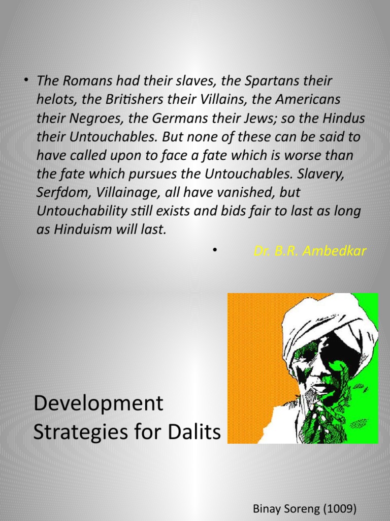 Development Strategies For Dalits | PDF | Dalit | Human Rights