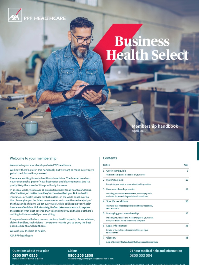 AXA PPP Handbook | PDF | Positron Emission Tomography | Patient