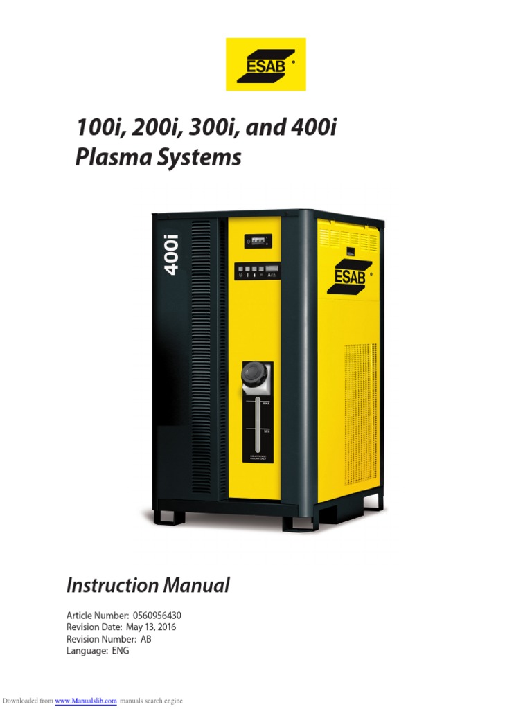 100i, 200i, 300i, and 400i Plasma Systems | PDF | Welding | Construction