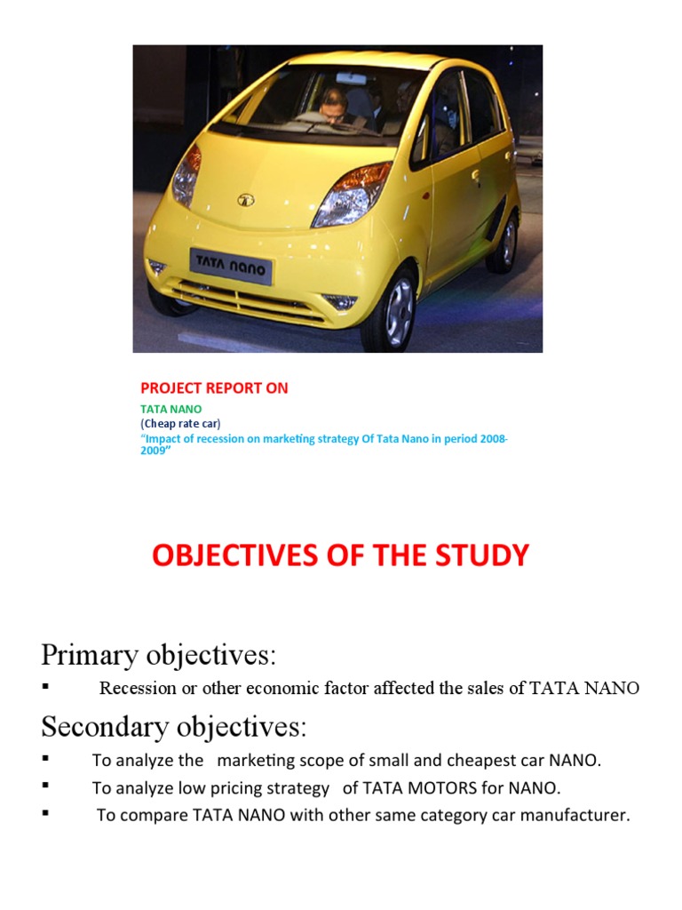 Tata Nano Project Meet | PDF | Car | Marketing