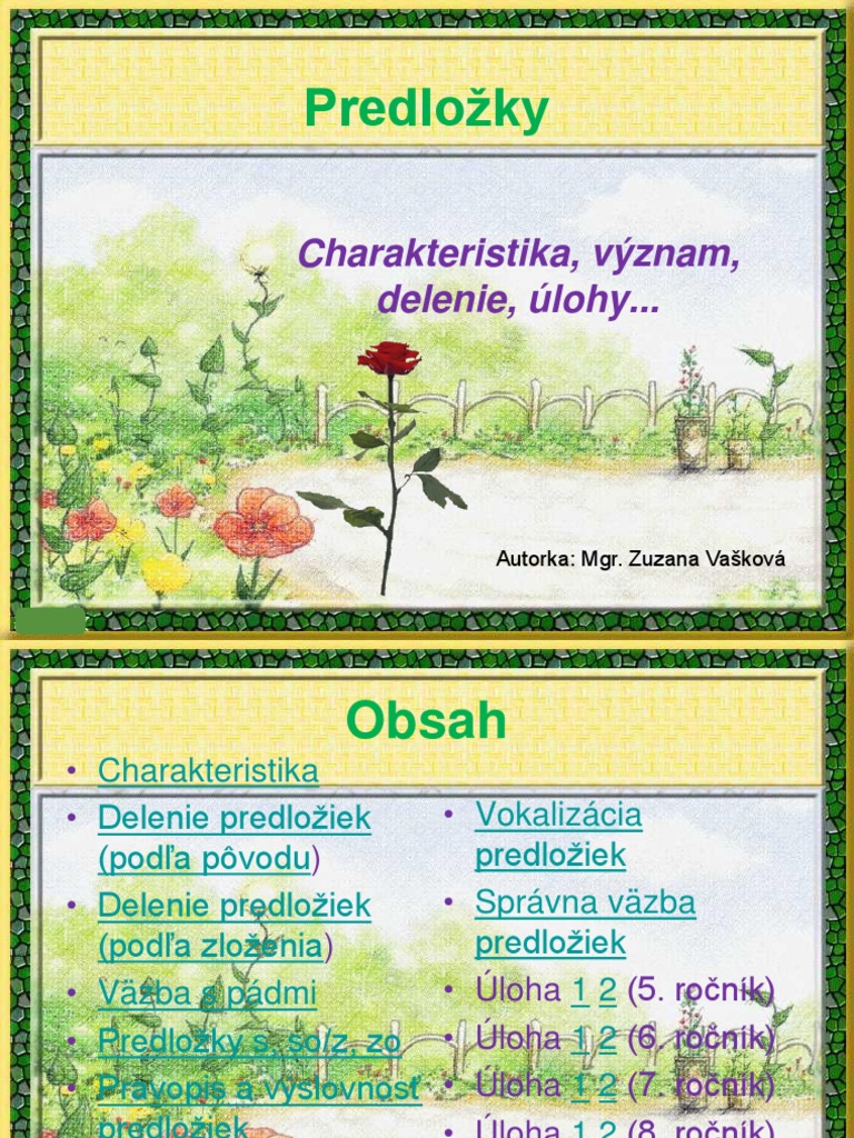 Predlozky | PDF