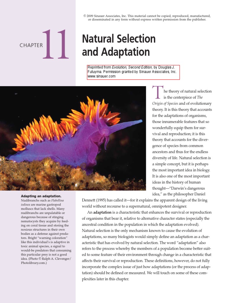 Evolution Futuyma Chap11 PDF | PDF | Fitness (Biology) | Natural Selection
