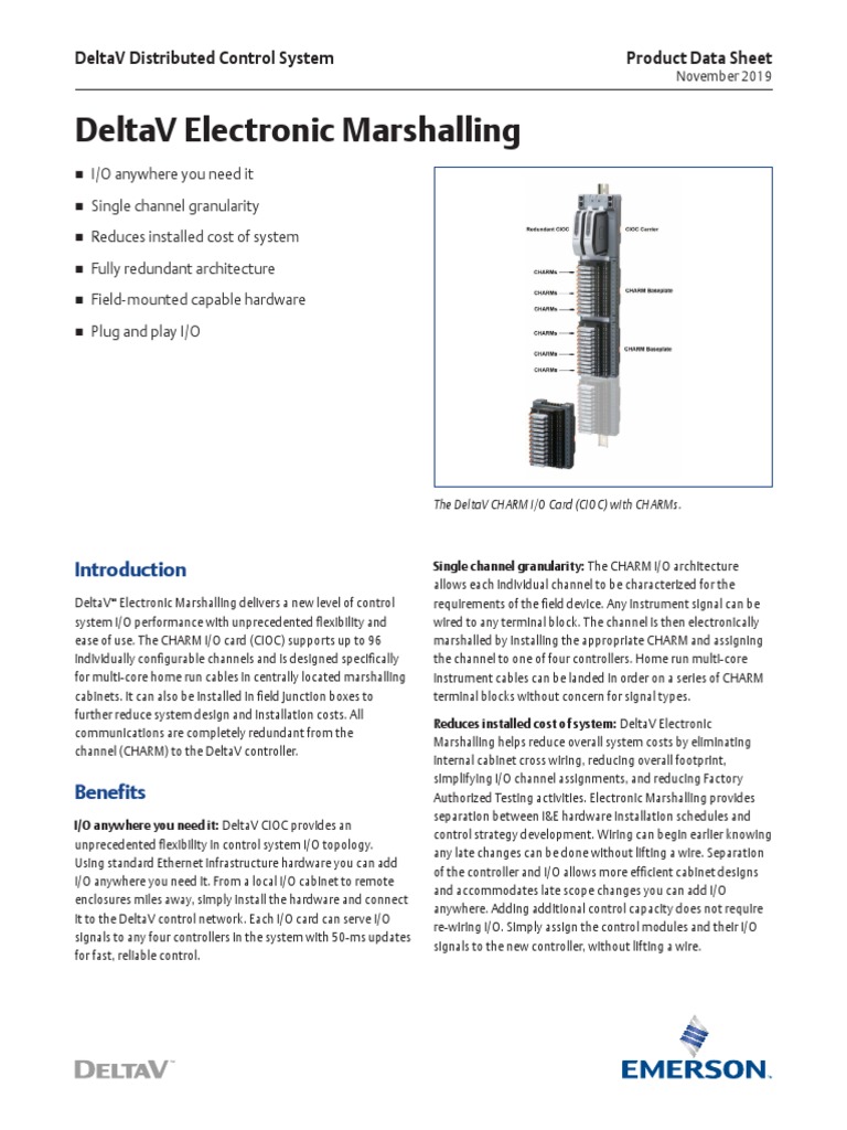 DeltaV CHARM | PDF | Relay | Thermocouple