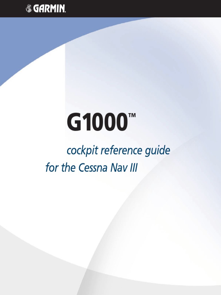 Garmin G1000 Guide for Cessna Nav III | PDF | Aerospace Engineering ...