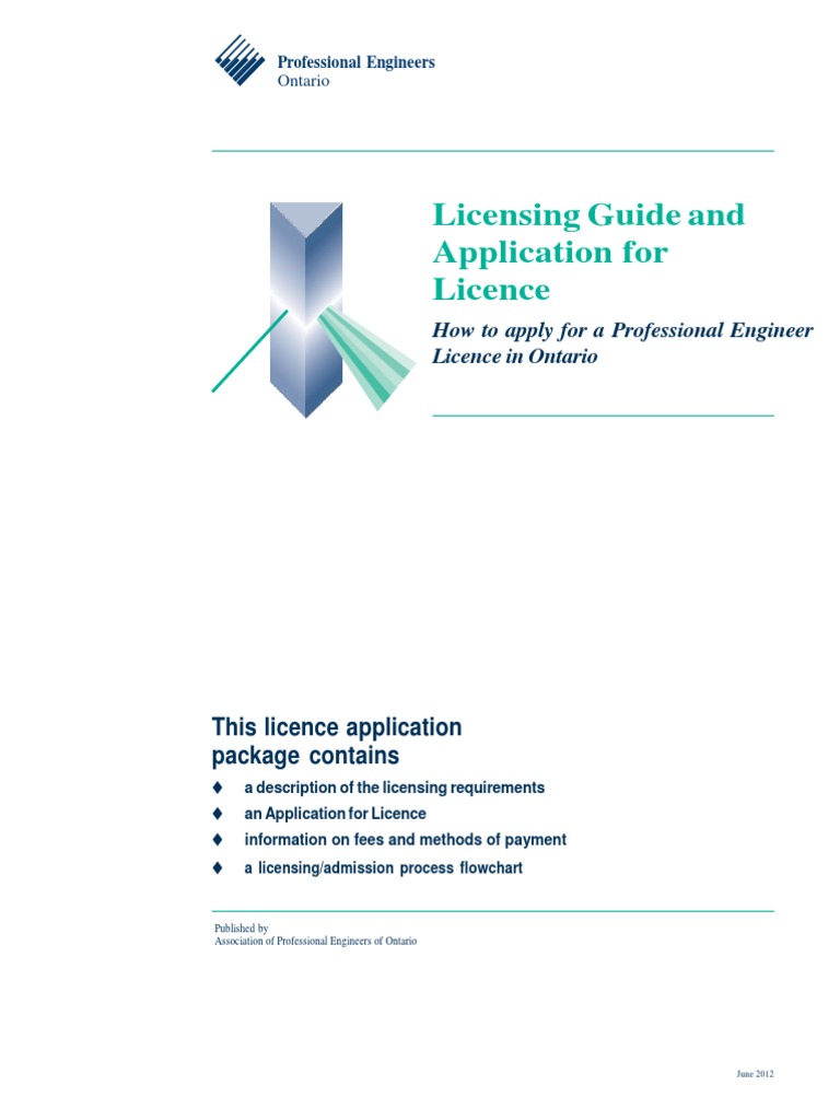 Licensing Guide&Application | PDF | Academic Degree | Licensure