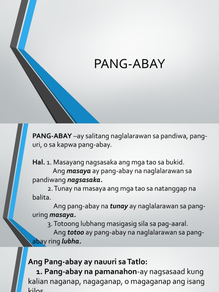 Pang Abay | PDF