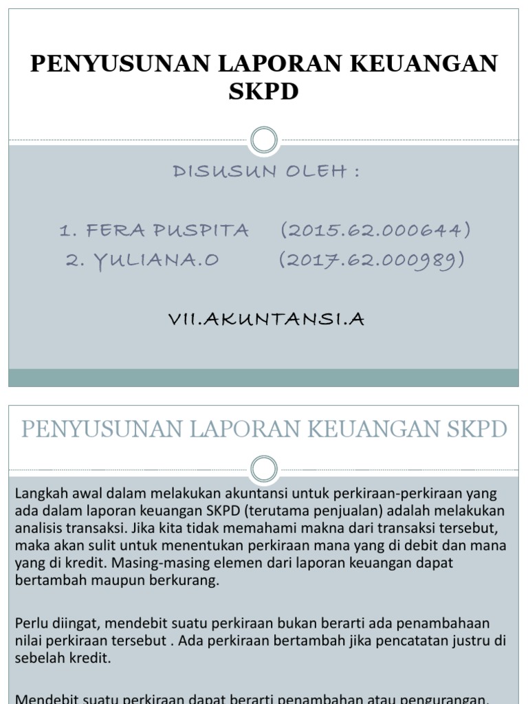 LAPORAN KEUANGAN SKPD | PDF