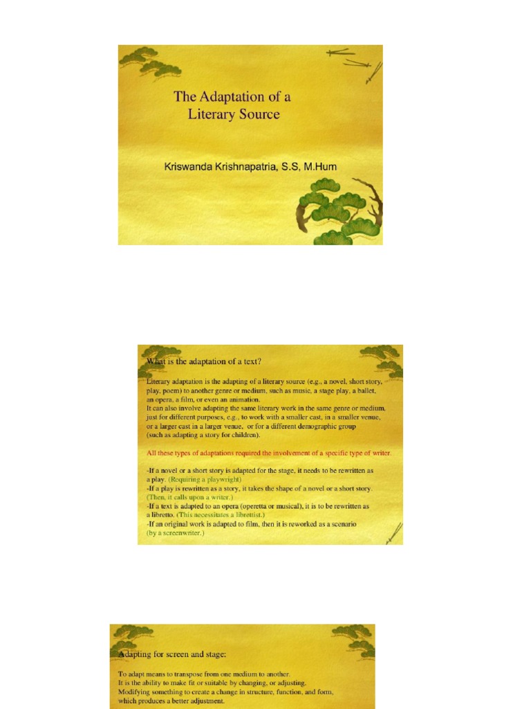 Apply ICT Skills in Crafting An Adaptation of A Literary Text | PDF