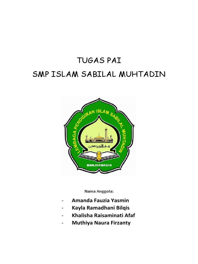 Tugas Pai, Contoh Takdir Muallaq & Mubram Beserta Gambar | PDF
