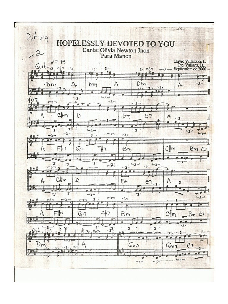 Hopelessly Devoted To You | PDF