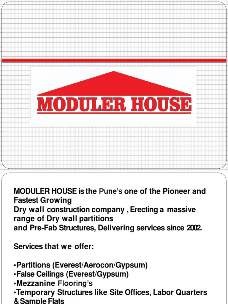 Modular House Profile | PDF | Wall | Building