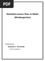Detailed Lesson Plan (Counting Numbers 1-10) ) | PDF | Lesson Plan ...
