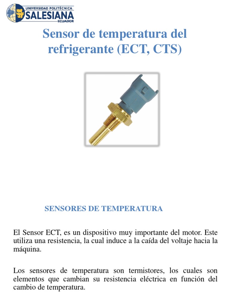 Sensor de Temperatura Del Refrigerante ECT | PDF | Sensor | Electrónica