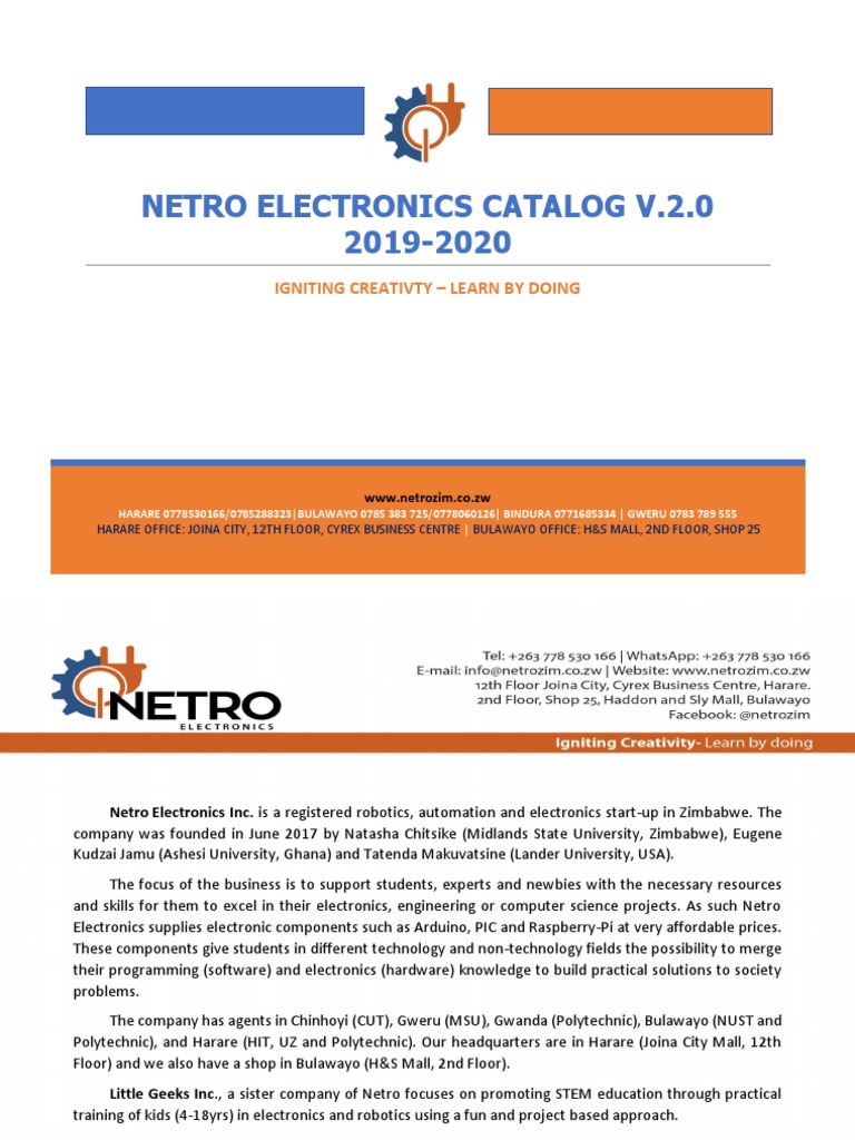Netro Catalog 2019 V2 | PDF | Raspberry Pi | Arduino