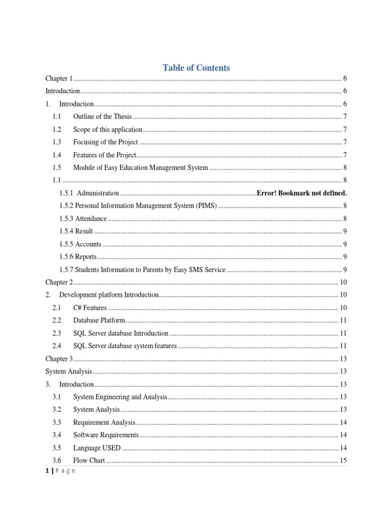 School Management System Project Documen | PDF | Microsoft Sql Server ...