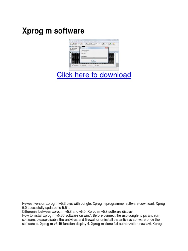 Xprog M Software | PDF | Computer Hardware | Office Equipment