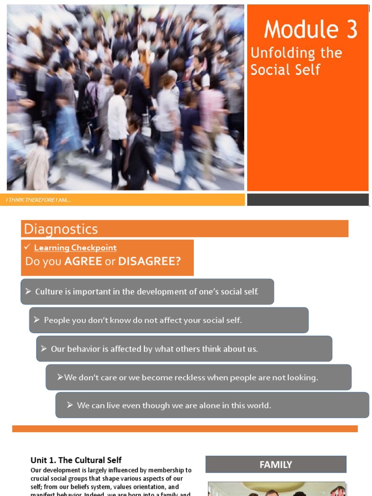 Module 3. Unfolding The Social Self - Edited | PDF | Identity (Social Science) | Self