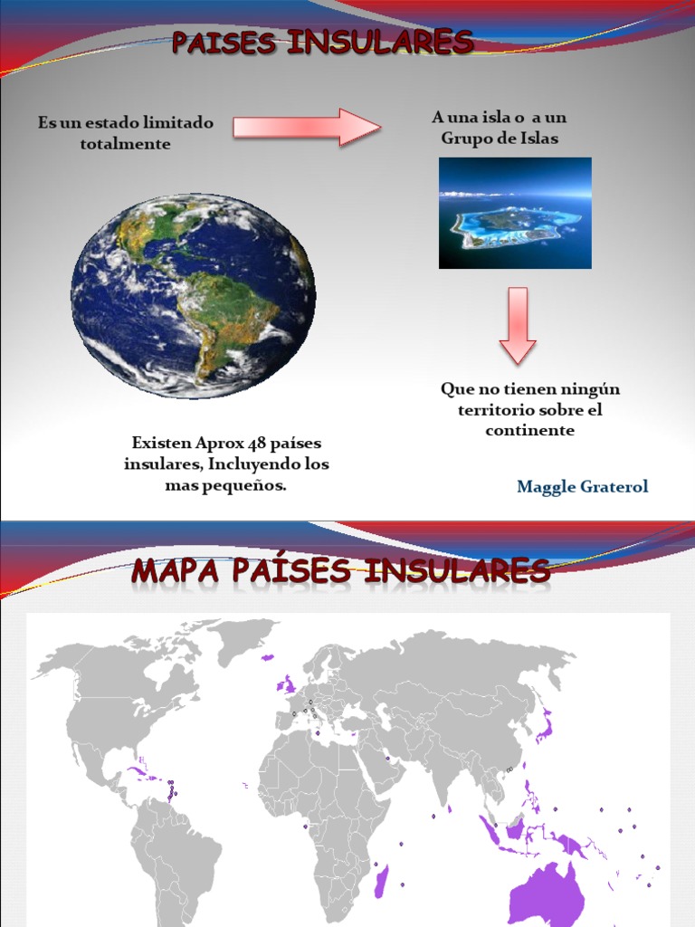 Paises Insulares | PDF | Oceanía