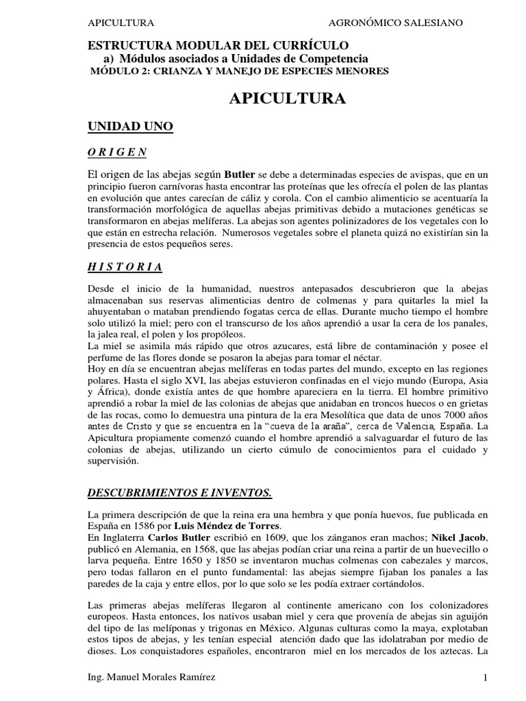 2 - Crianza y Manejo de Especies Menores Apicultura | PDF | Apicultura ... 2 - Crianza y Manejo de Especies Menores Apicultura | PDF | Apicultura ...