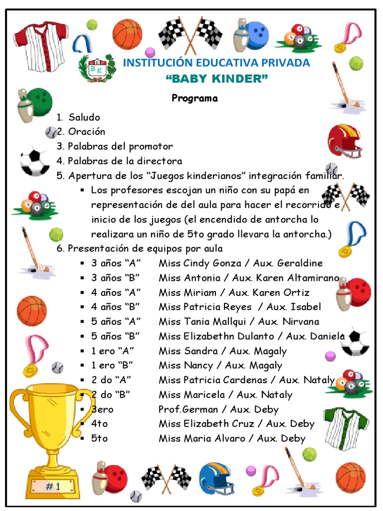 Programa de Olimpiadas | PDF