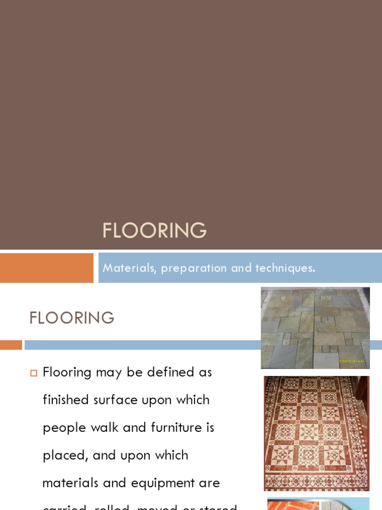 Lecture Flooring | PDF | Flooring | Brick