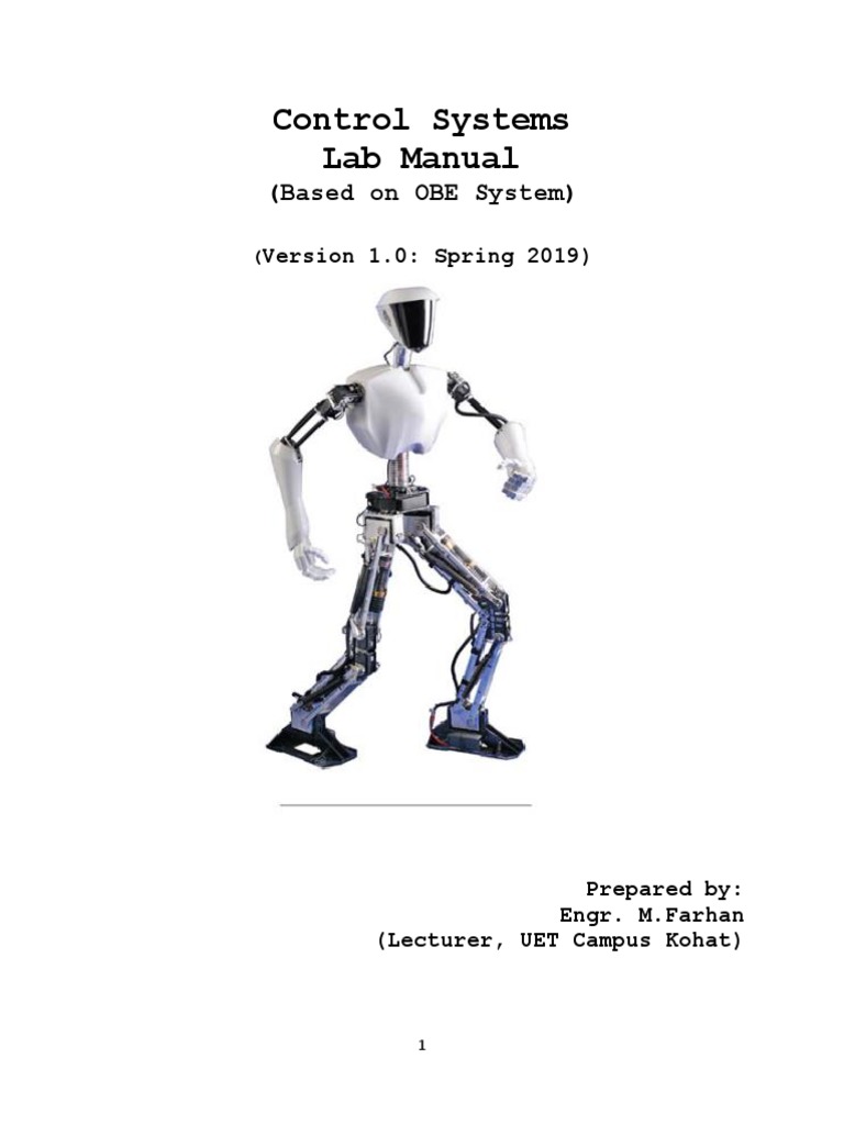 Control System Lab Manual V 1 | PDF | Control Theory | Polynomial