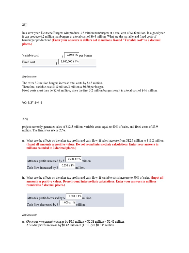 Problems For Practice | PDF | Net Present Value | Depreciation