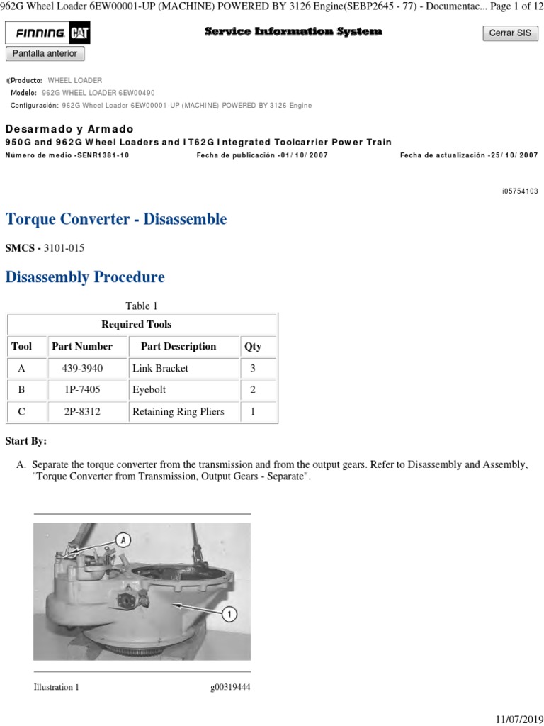 Torque Converter - Disassemble | PDF | Transmission (Mechanics) | Axle