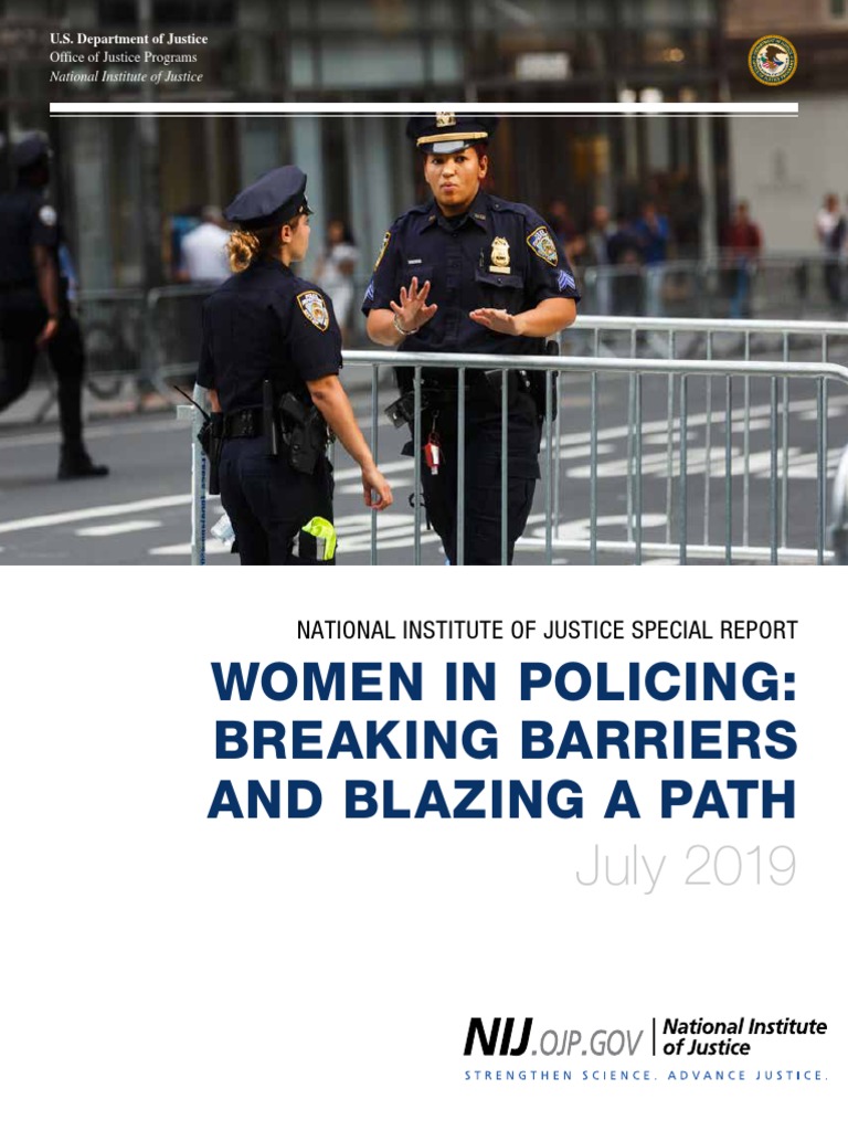 NATIONAL INSTITUTE OF JUSTICE SPECIAL REPORT WOMEN IN POLICING ...