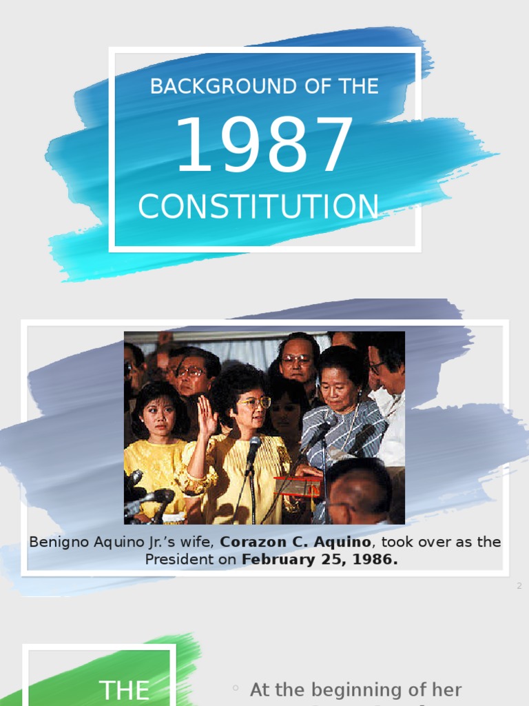 Background of Philippine Constitution | PDF | Legal Documents ...